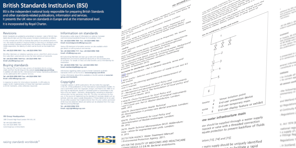 British Standards and BS8558 | Chlorination Certificates